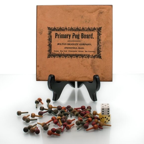 Milton Bradley | Games | Vintage Peg Board Game 96 Milton Bradley ...